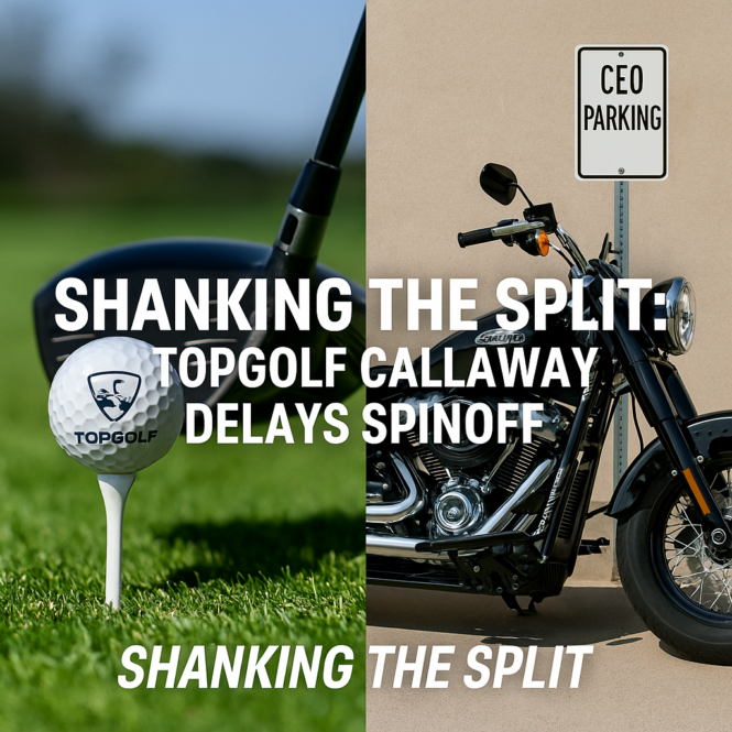 Tee Time Delayed: Topgolf Callaway Spinoff Pushed Back to 2026 As CEO ...